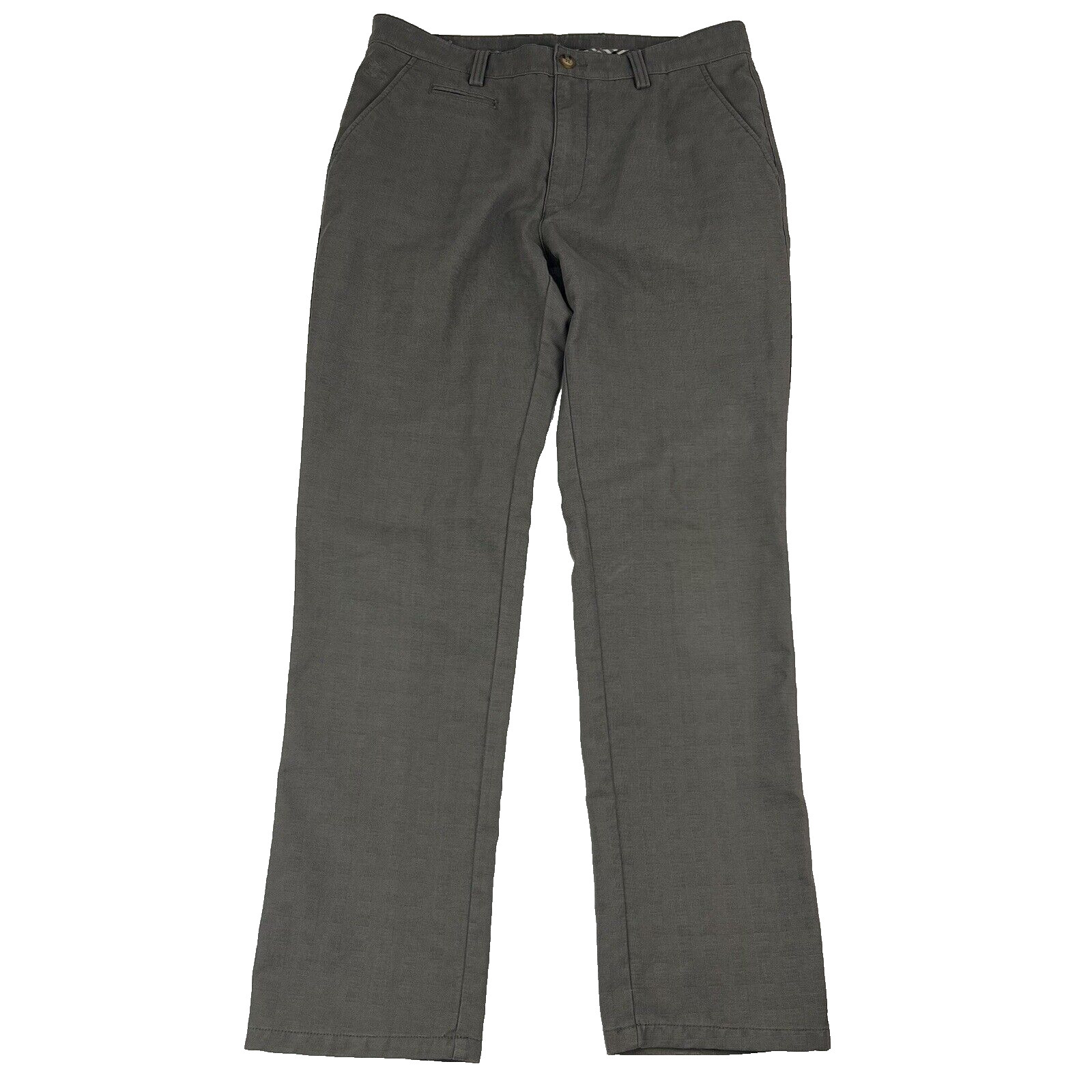 Burberry Brit Black Label Brown Check Cotton Chino Pa… - Gem