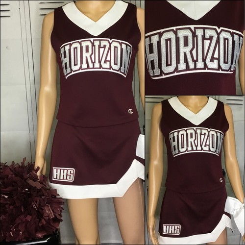 Cheerleading Uniform High School Adult SM/Med Horizon | eBay