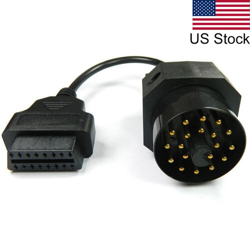 OBD2 Adaptor Connector Scanner Cable 20 Pin Male 16 Female For BMW E36 E38 E39 | eBay