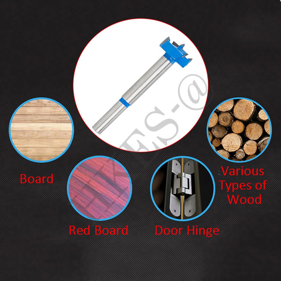 15mm-100mm Forstner Woodworking Drill Bit Boring Hole Saw Wood Cutter ...