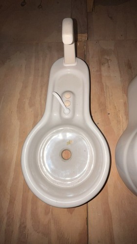 Adec cascade porcelain cuspidor with cup fill and bowl spouts | eBay