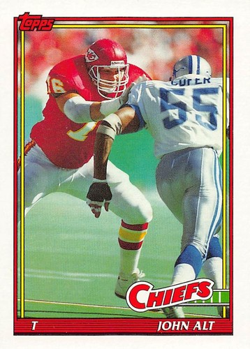 John Alt 1991 Topps 131 Kansas City Chiefs Football Card | eBay