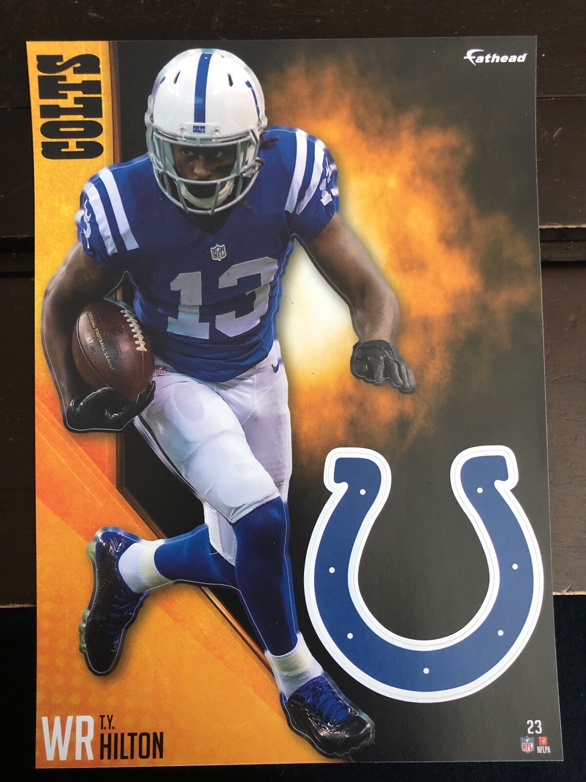 TY Hilton Fathead Tradeable 5" x 7" Indianapolis Colts team logo NFL | eBay