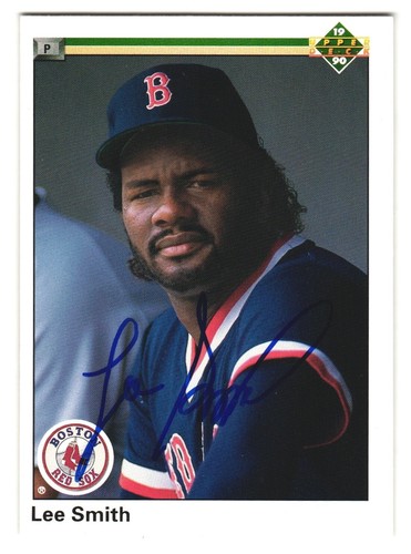 Lee Smith Autographed 1990 Upper Deck #393 Red Sox JSA Authentic | eBay