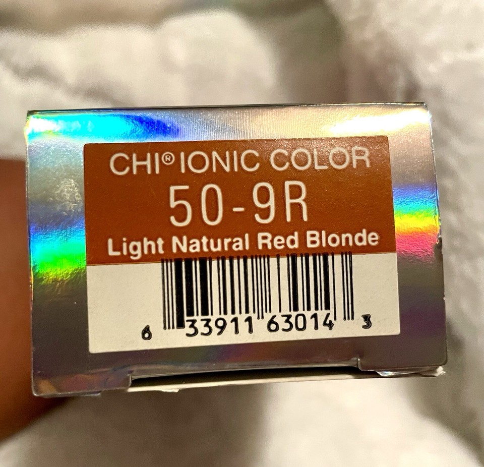 CHI Ionic Permanent Hair Color 50-9R Light Natural Red Blonde 3 oz New ...