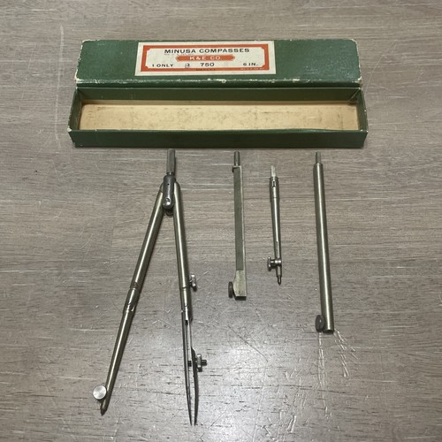 Minusa Compasses K&E Co 750 Drafting Compass 6” With Box And ...