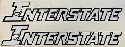 Interstate Trailer Decal Sticker Kit 24” (Set of 2) Flatbed Replacement ...