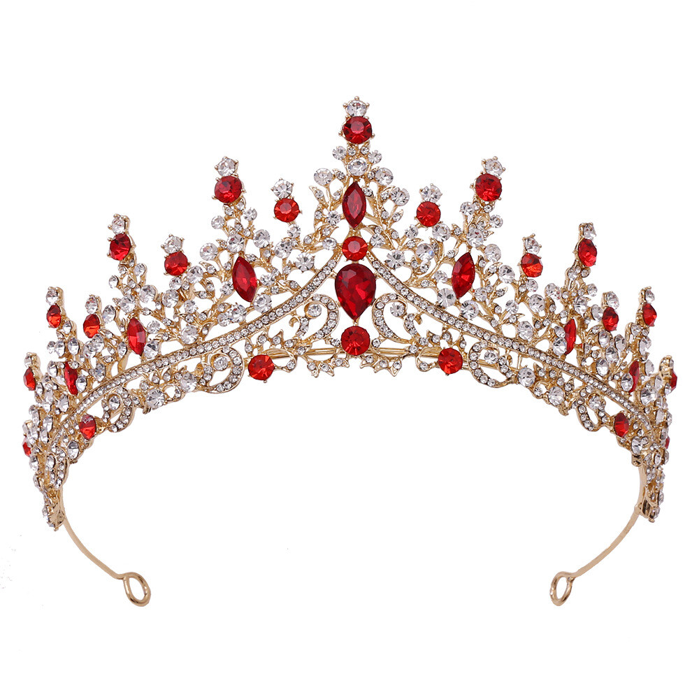 7.2cm Tall 6 Colors Crystal Wedding Queen Princess Prom Tiara Crown For ...