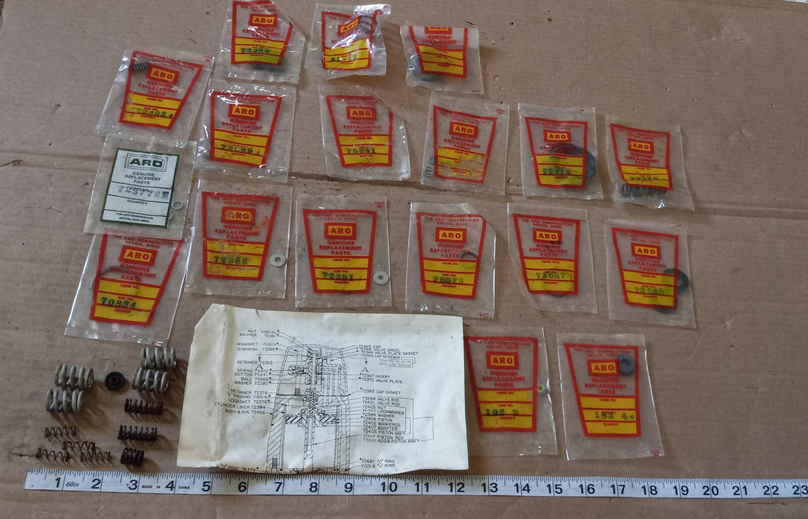 Lot of 30 ARO Misc. Motor, Pump Rebuild Parts - NOS | eBay