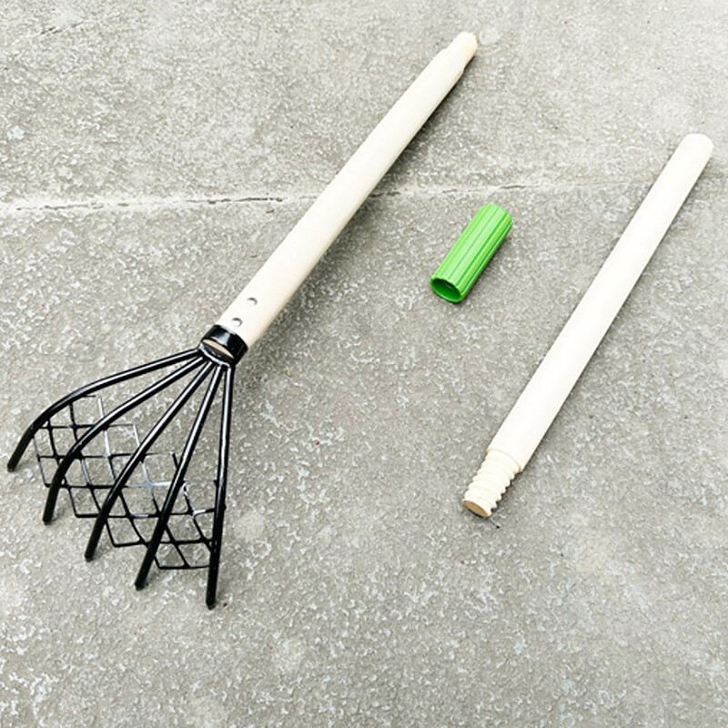 Clam Rake With Net 5 Claw Wood Handle Rake Shell Digging Tool Dig ...