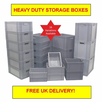 Very Strong HD Commercial Type Stackable Plastic Eurobox Container ...
