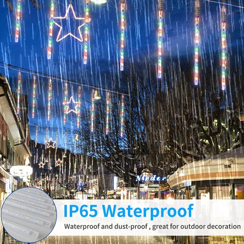 1-4Pack 288 LED Meteor Shower Rain Tree String Light Outdoor Garden ...