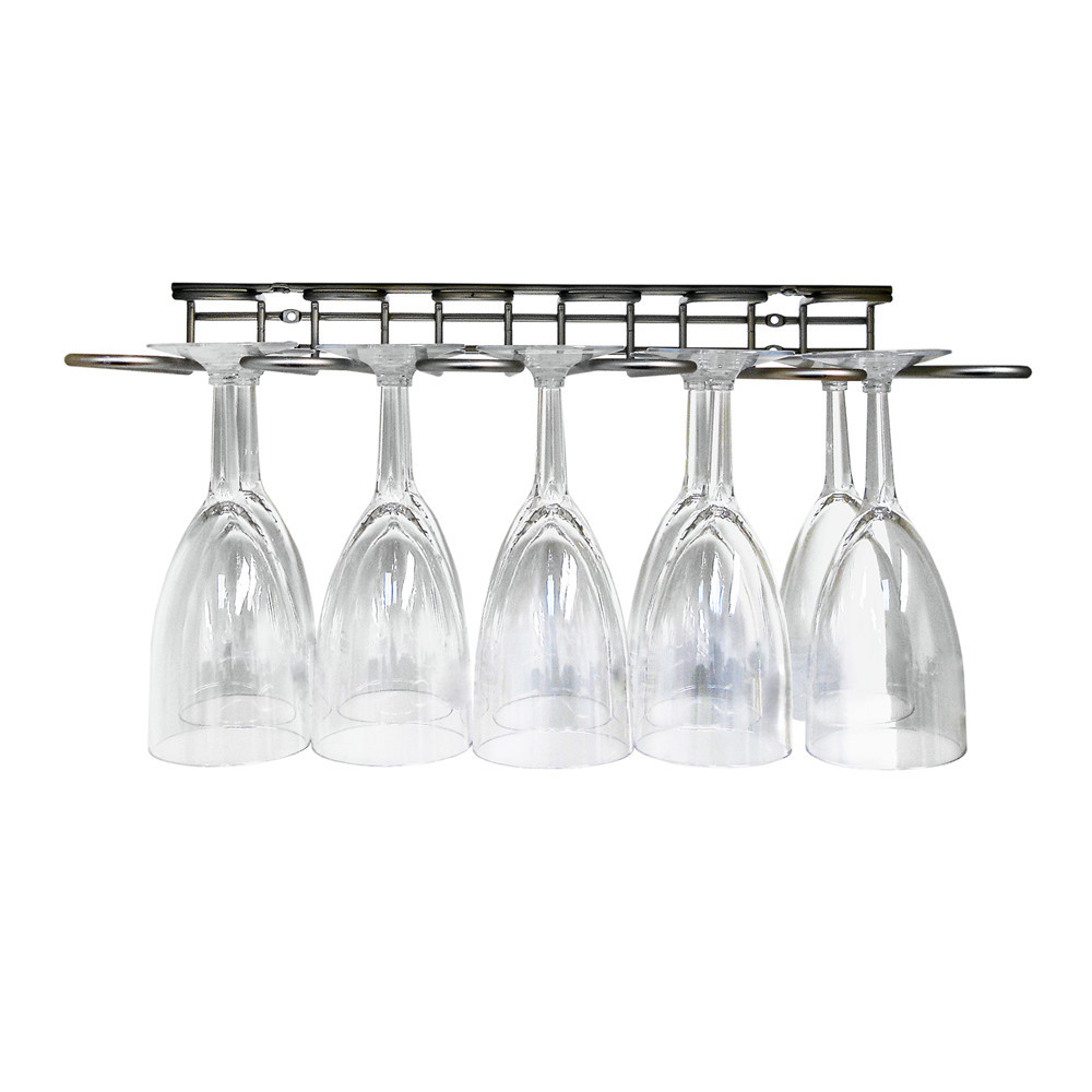 Shelf Holder Hanger Organizer Under Cabinet Storage Wine Glass Cup Rack ...