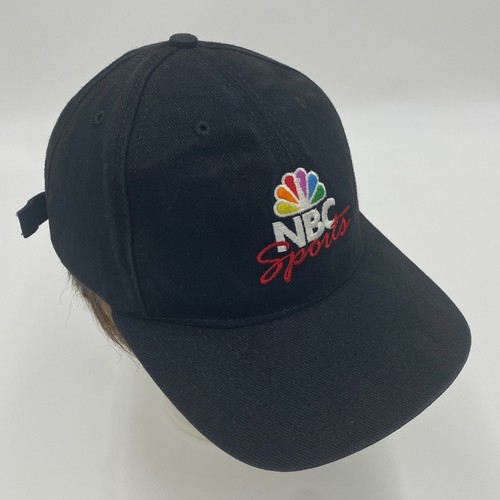 VTG NBC Sports Black Cotton Hat Snapback Cap NBC Experience Made in USA ...