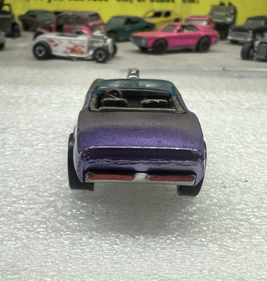 Hot Wheels Redlines *RESTORED* Light My Firebird Spectraflame Purple w ...