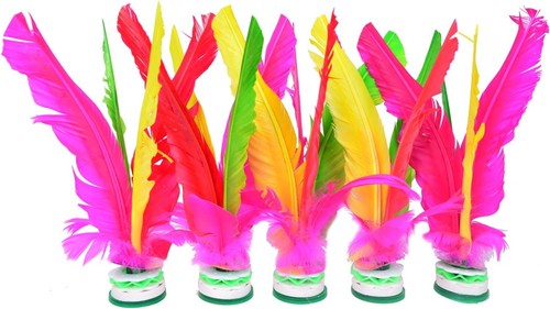 Kick Shuttlecock Chinese Jianzi Colorful Feather Game | eBay