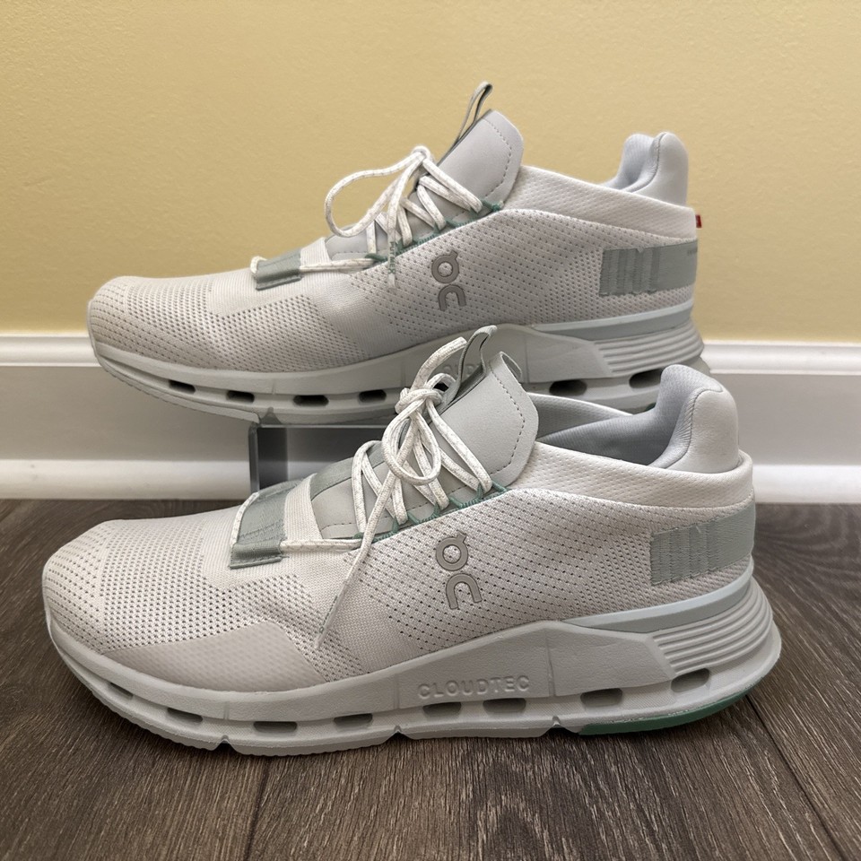 On Cloud Cloudnova CloudTec Running Shoe, Men’s 10, White & Green, EUC! | eBay