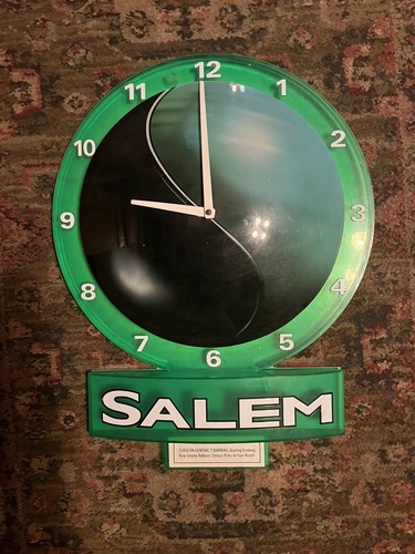 1990 Salem Cigarettes Fresh On The Scene Battery Wall Mount Clock 20 x ...
