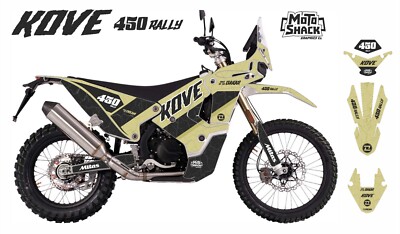 KOVE 450 Rally Graphics Kit - Decal Stickers - Desert Dakar Custom ...