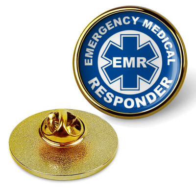 EMR Emergency Medical Responder Hat Pin Lapel Tie Tac Badge, Suit Shirt ...