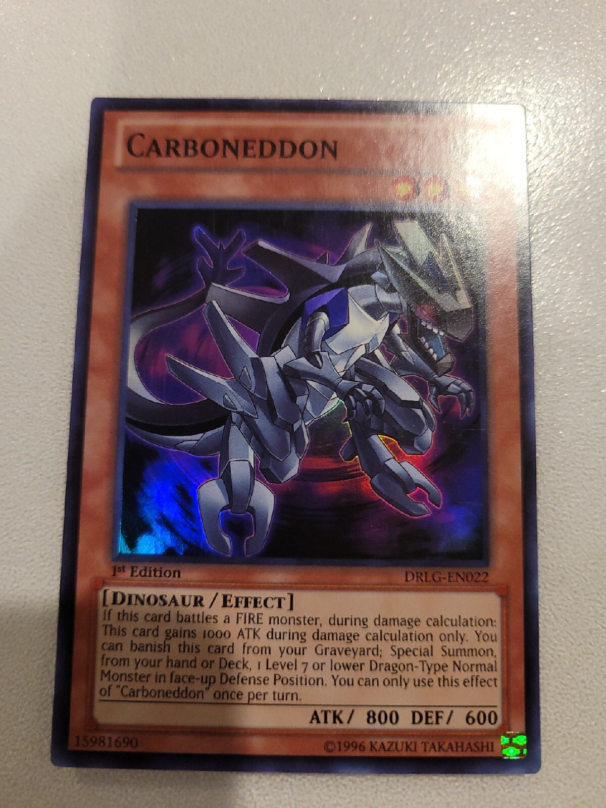 Yu-Gi-Oh! TCG Carboneddon Dragons of Legend DRLG-EN022 1st Edition ...