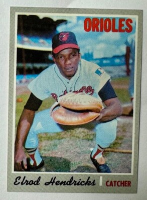 1970 Topps # 529 Elrod Hendricks Baltimore Orioles -Mint | eBay