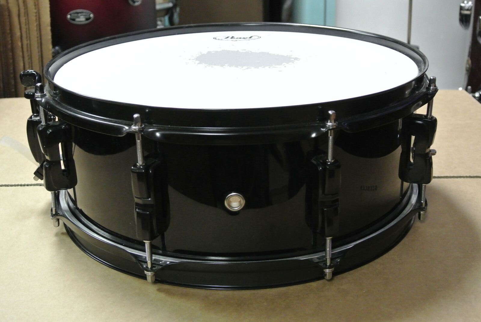 ADD this PEARL SOUNDCHECK SERIES BLACK SNARE DRUM to YOUR DRUM SET ...