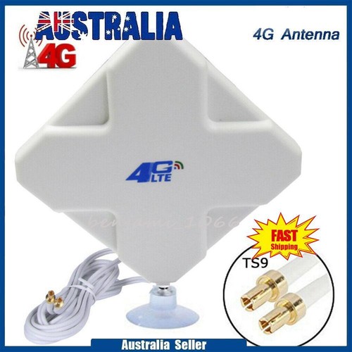 35dBi 4G LTE Booster Ampllifier MIMO Antenna TS9 Telstra Optus for ...