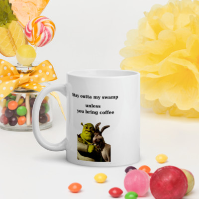 Funny Shrek and Donkey Mug | eBay