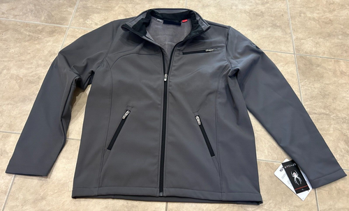 SPYDER Transport Soft Shell Frontier Jacket Polar Gray Men's M Medium ...