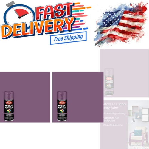 K0007 All-In-One Gloss Icy Grape Spray Paint 12oz - Pack of 2 for ...