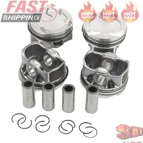 4pcs Car Pistons & Rings Set 11259468870 Compatible with BMW 120i 320i ...