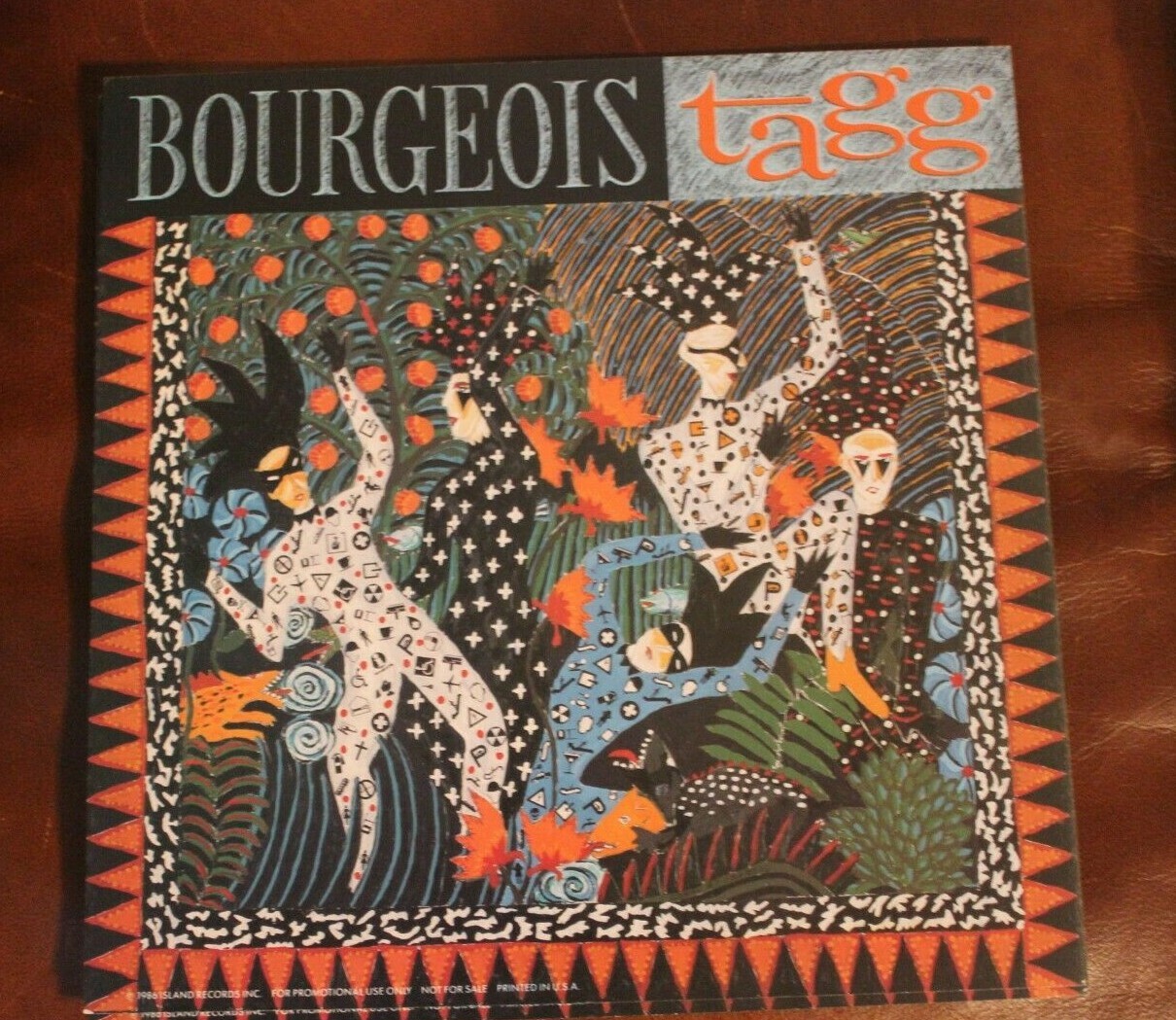 Bourgeois Tagg Album Poster Flat 1986 Pronounced Boor-Zhwa Tag | eBay