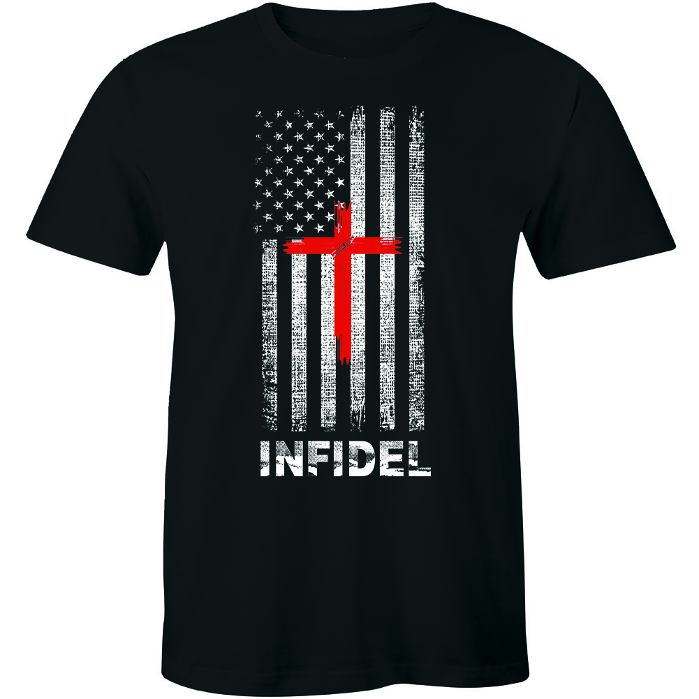 Infidel With Holy Cross Image T-Shirt for Men | eBay