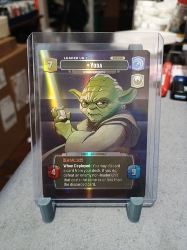 Star Wars Unlimited Yoda SHOWCASE FOIL Twilight of the Republic TWI ...
