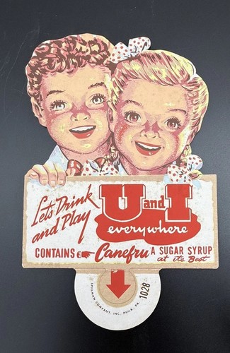 Vintage 1950’s U and I Everywhere Soda Advertising Cardboard Display ...