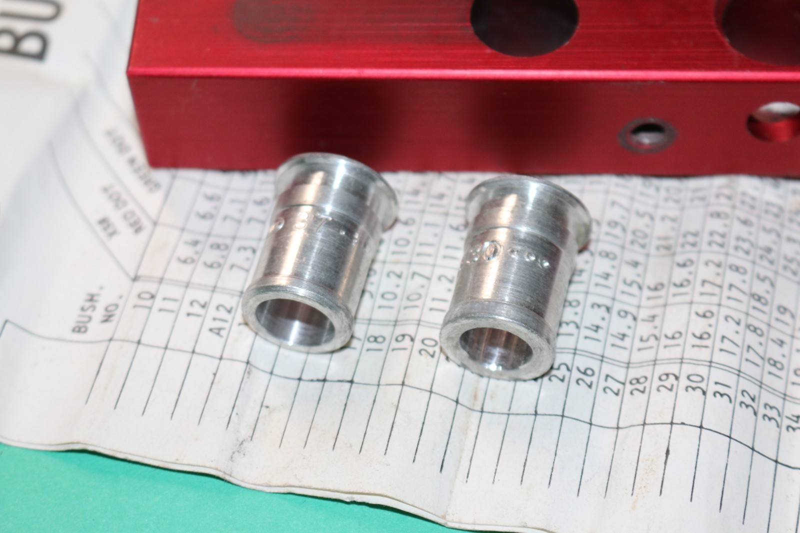 MEC shotshell reloading tool charge bar w/ 2 bushings #30 & 37 w ...