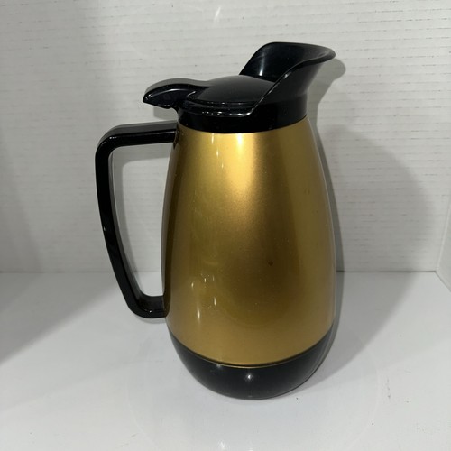 Black and Gold Thermo Serv Pitcher | eBay