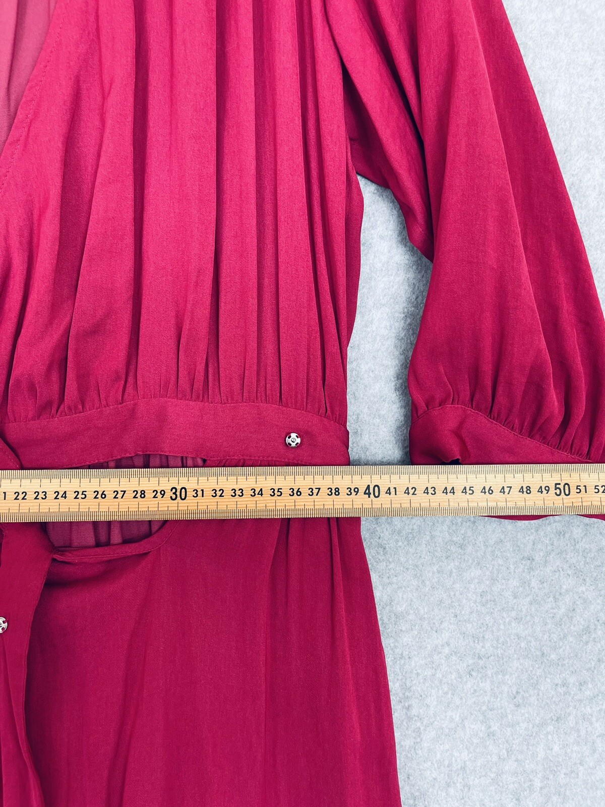 WITCHERY Womens Wrap Dress Raspberry Pink 3/4 Blouson… - Gem