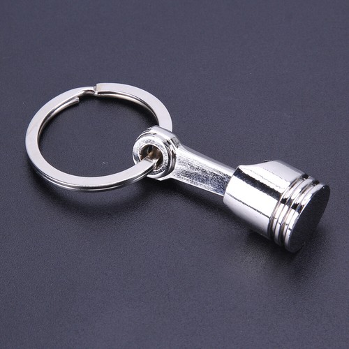 Car Engine Silvery Keychain Piston Key Ring Alloy Keychain Key Ring for ...