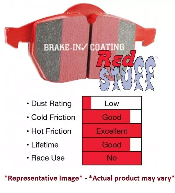 EBC Brakes Redstuff 3000 Series Sport Brake Pad Set To Fit Rear ...