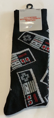 Nintendo Socks Black Mario Bros NES 64 Switch Gaming New Free Shipping ...