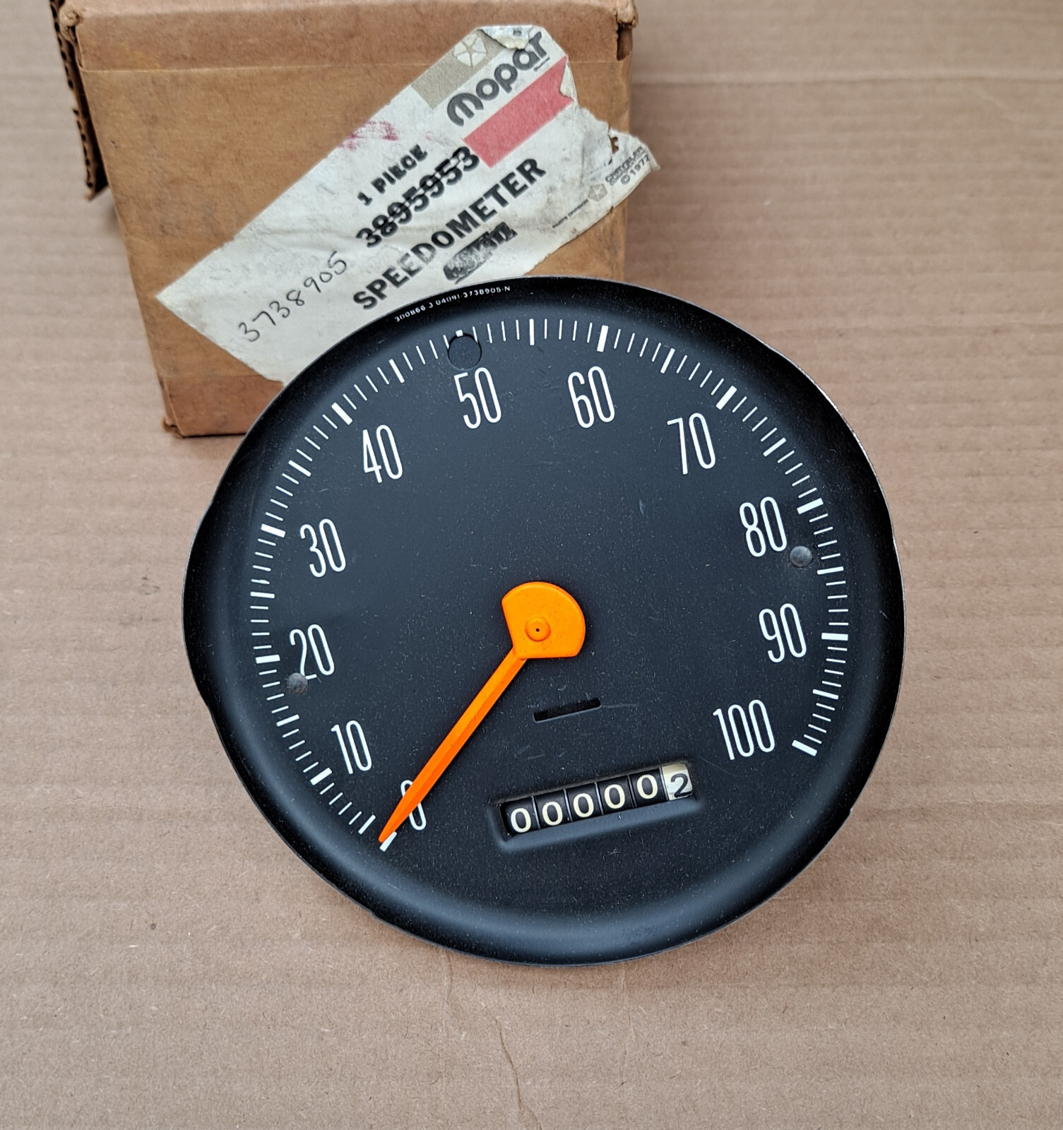 1975 1976 Dodge Plymouth B Van NOS MoPar Gauge Cluster 100MPH ...