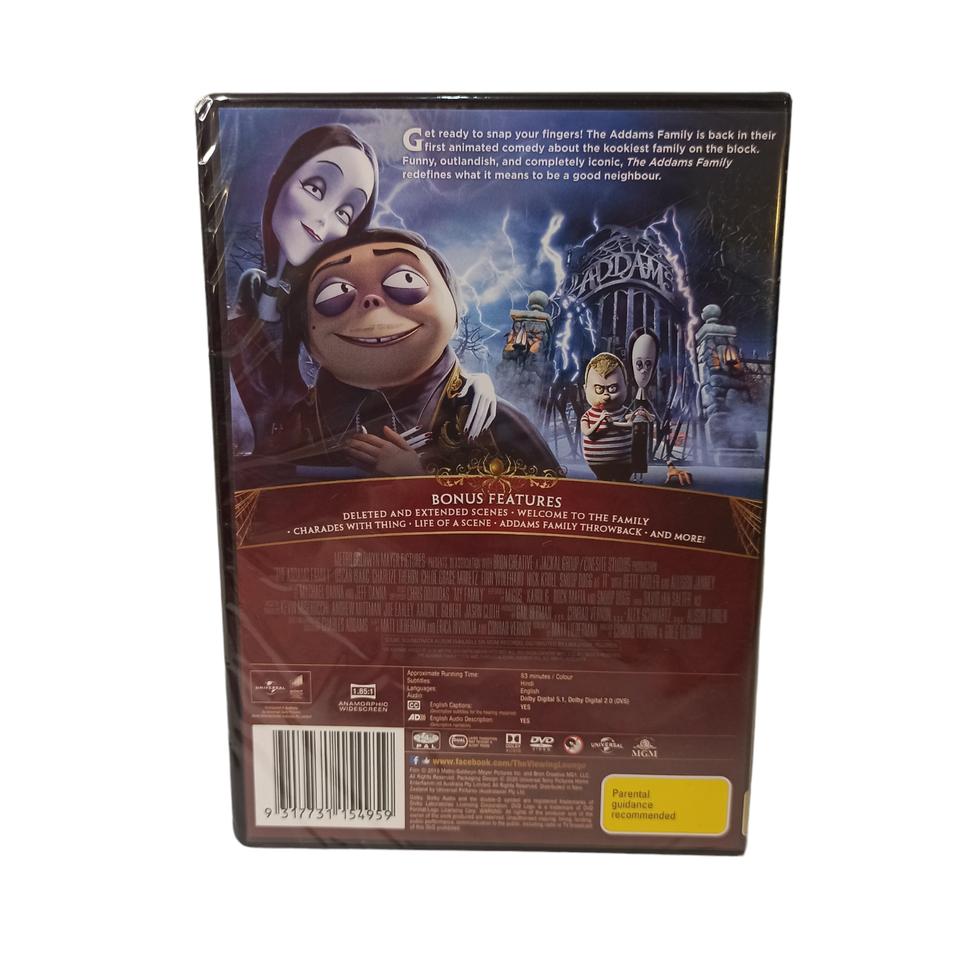 The Addams Family (DVD 2019) Animation Comedy Adventure Family R2,4,5 ...