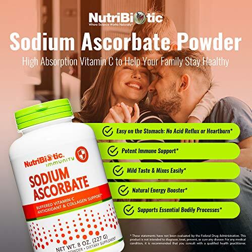 NutriBiotic - Sodium Ascorbate Buffered Vitamin C Powder 8 Oz | Vegan ...