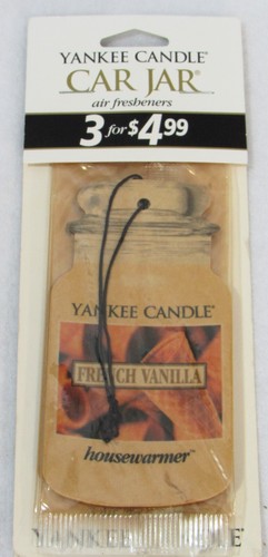Yankee Candle Paper Car Air Freshener Freanch Vanilla Vintage ...
