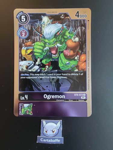 Digimon Card Game Ogremon BT6-072 RARE | eBay