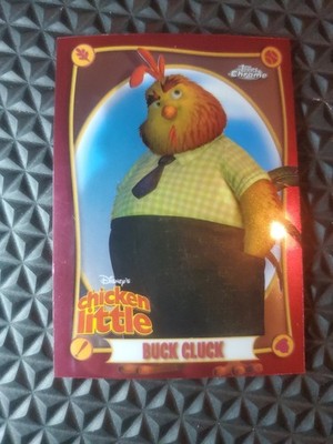 Disney Topps Chrome 2025 Chicken Little Buck Cluck. #CL-6 Red Refractor ...