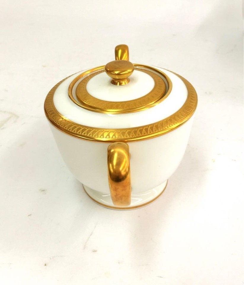 Okura Toen Single Leaf Gold Eclipse Cup & Saucer Cake Plate Tea Set 6 ...