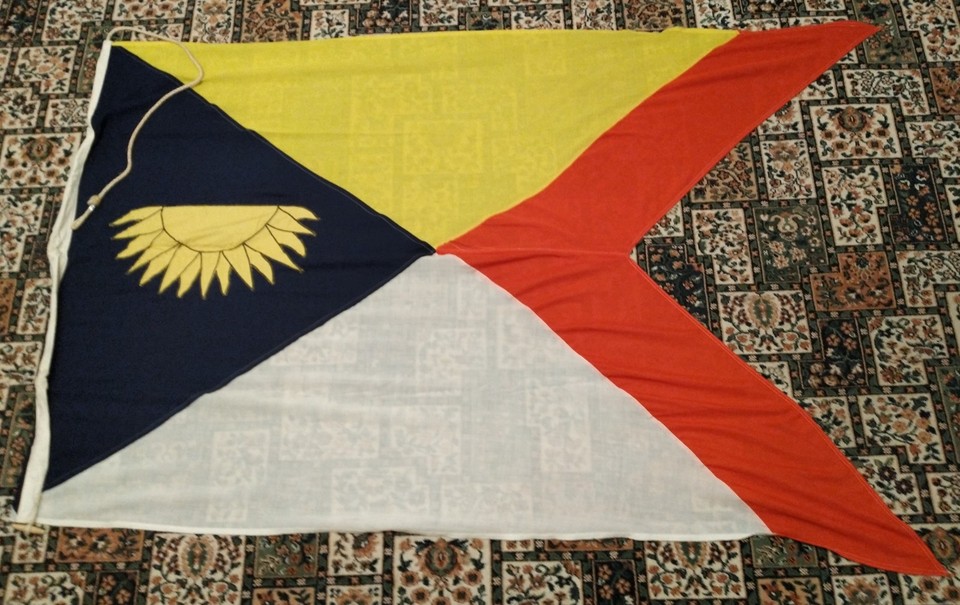 Large P&O Swallow Tail Pennant House Flag With Sun Emblem Red White ...